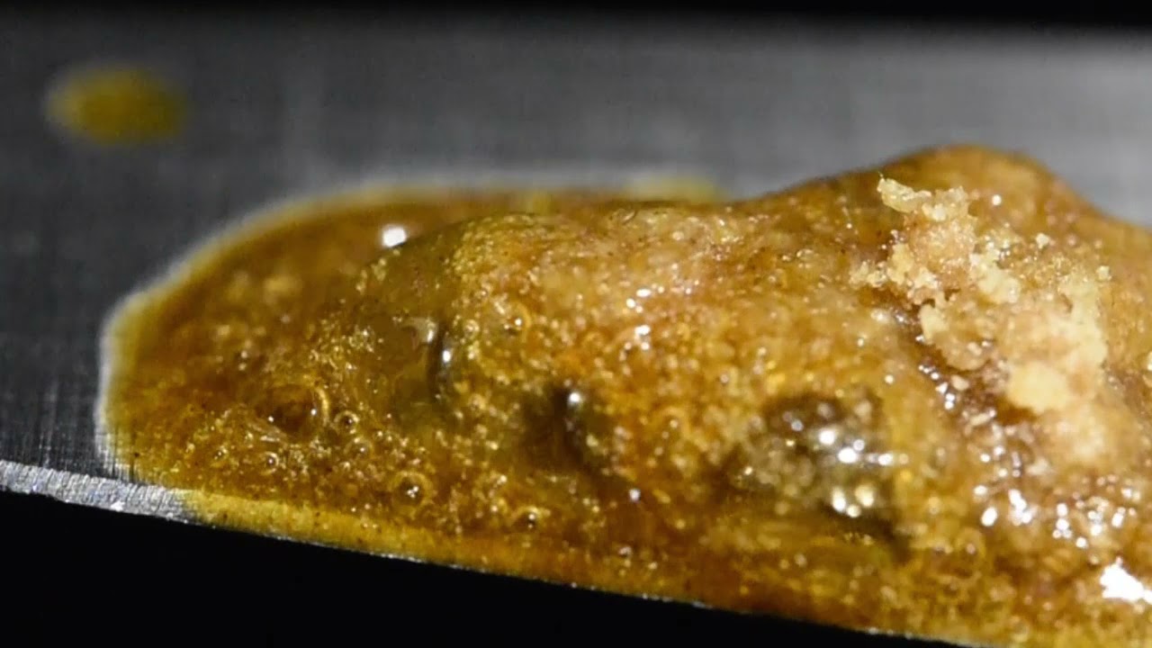 Hash ( iceolator ) mix of different strain 75u bubble test - YouTube