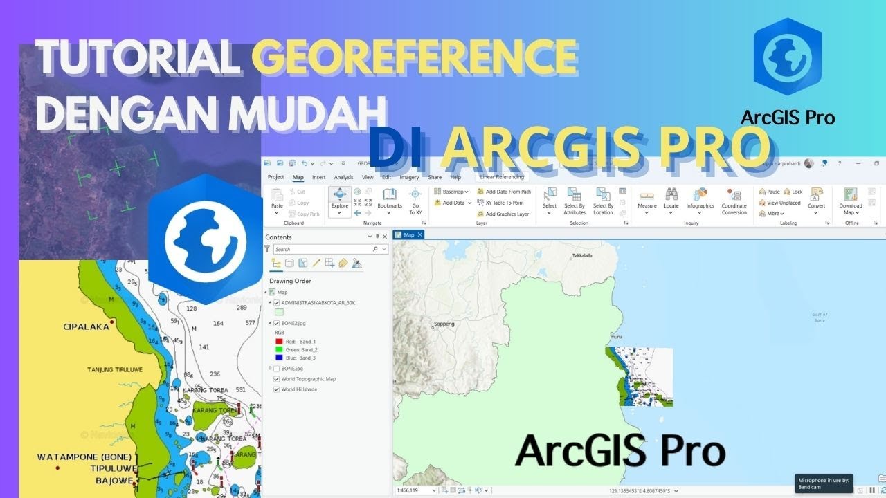 Tutorial Georeference dengan Mudah di Arcgis Pro - YouTube