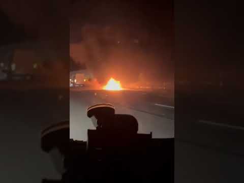 Wypadek / kolizja KIA z BMW na A1 kolo Piotrkowa Trybunalskiego (16.09.2023)