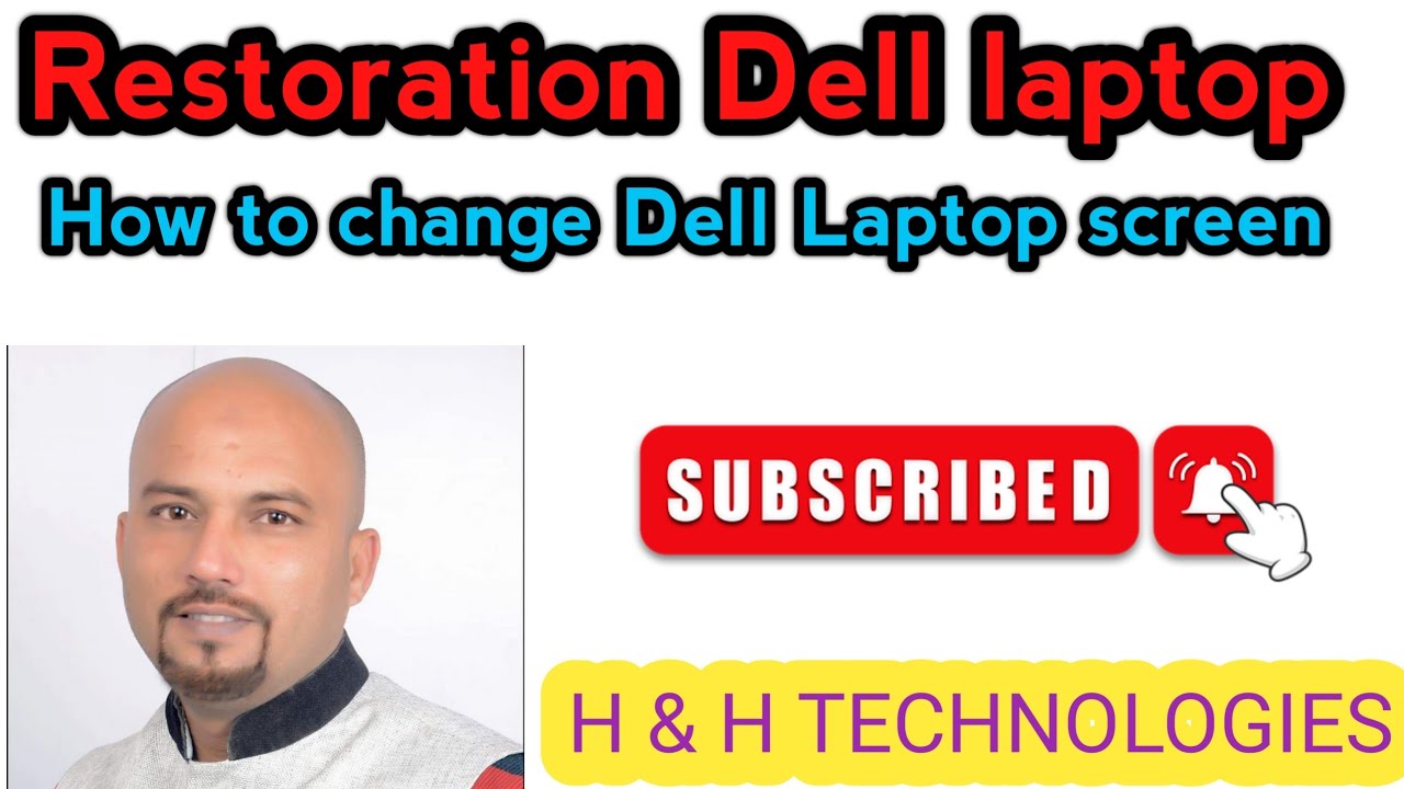 Restoration Dell laptop and How to change dell laptop screen || Laptop ...