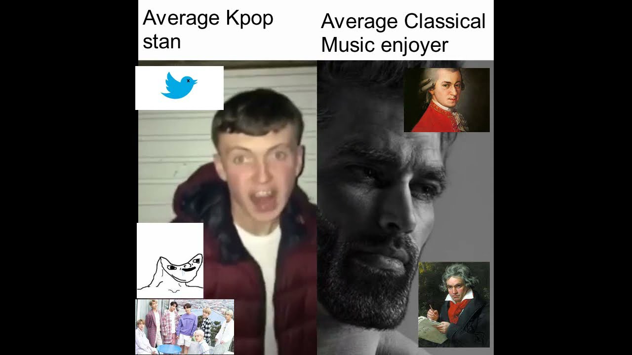 Average Kpop Stan VS Average Classical Music enjoyer - YouTube