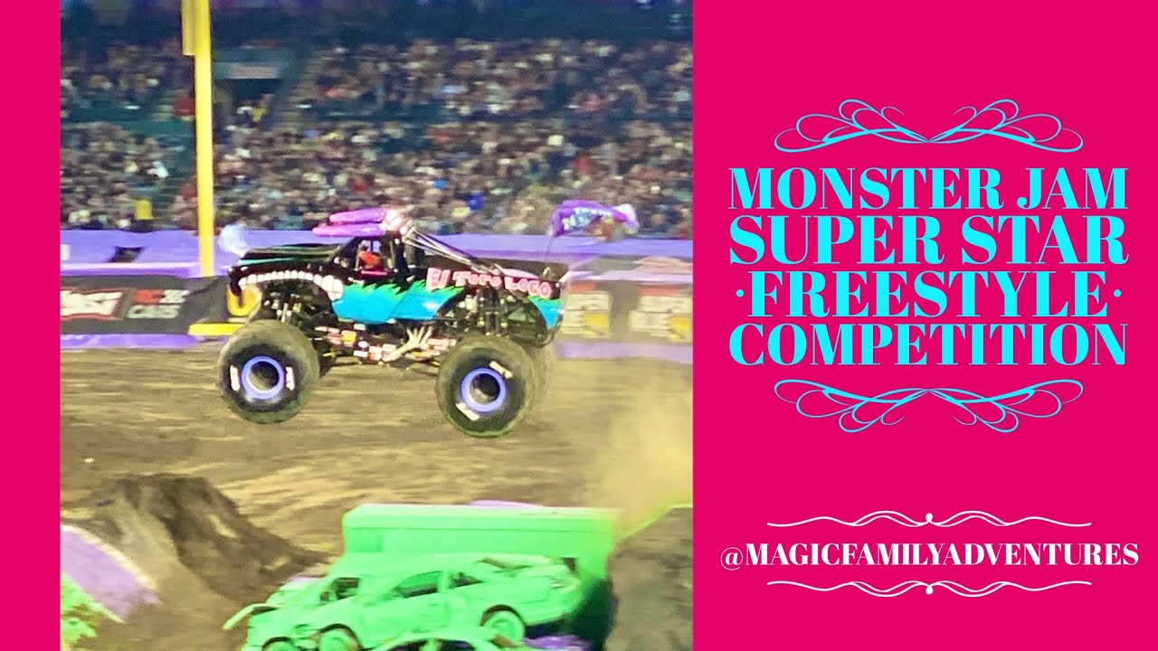 MONSTER JAM SUPERSTAR CHALLENGE Freestyle Competition & Final Results ...