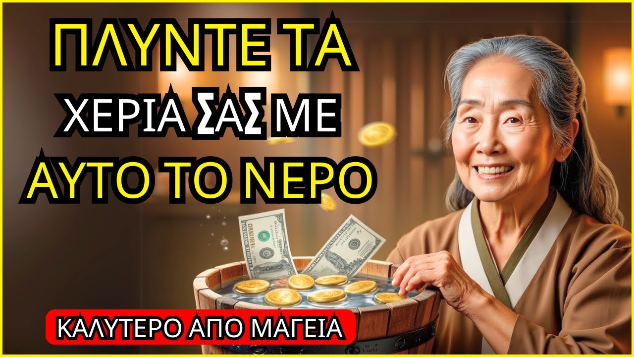 ΛΟΥΣΤΕΙΤΕ ΜΕ ΠΛΟΥΤΟ! Πλύνετε τα Χέρια σας με ΑΥΤΟ ΤΟ ΝΕΡΟ στις 6 ...