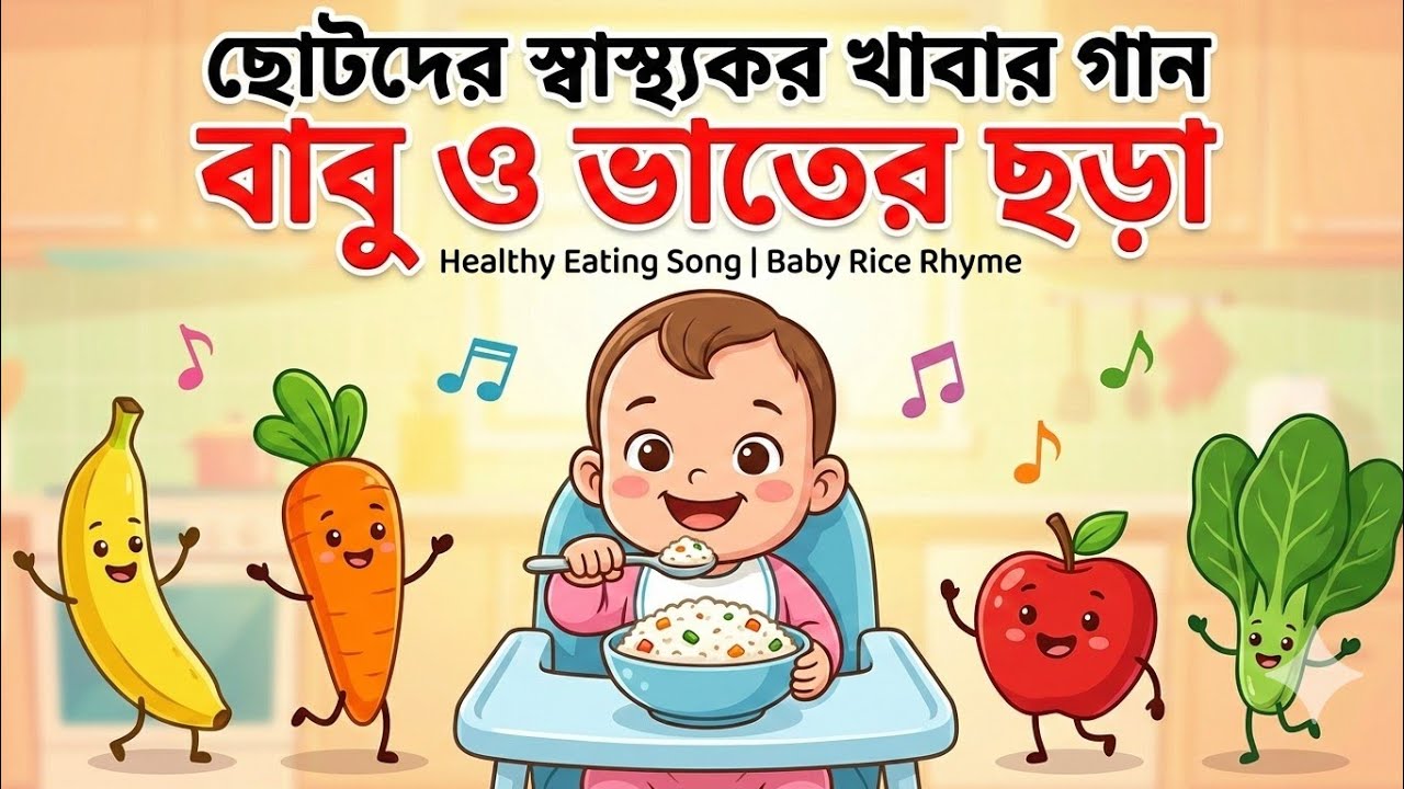 Healthy Eating Song for Toddlers | Baby Rice Rhyme | Kids Learning ...