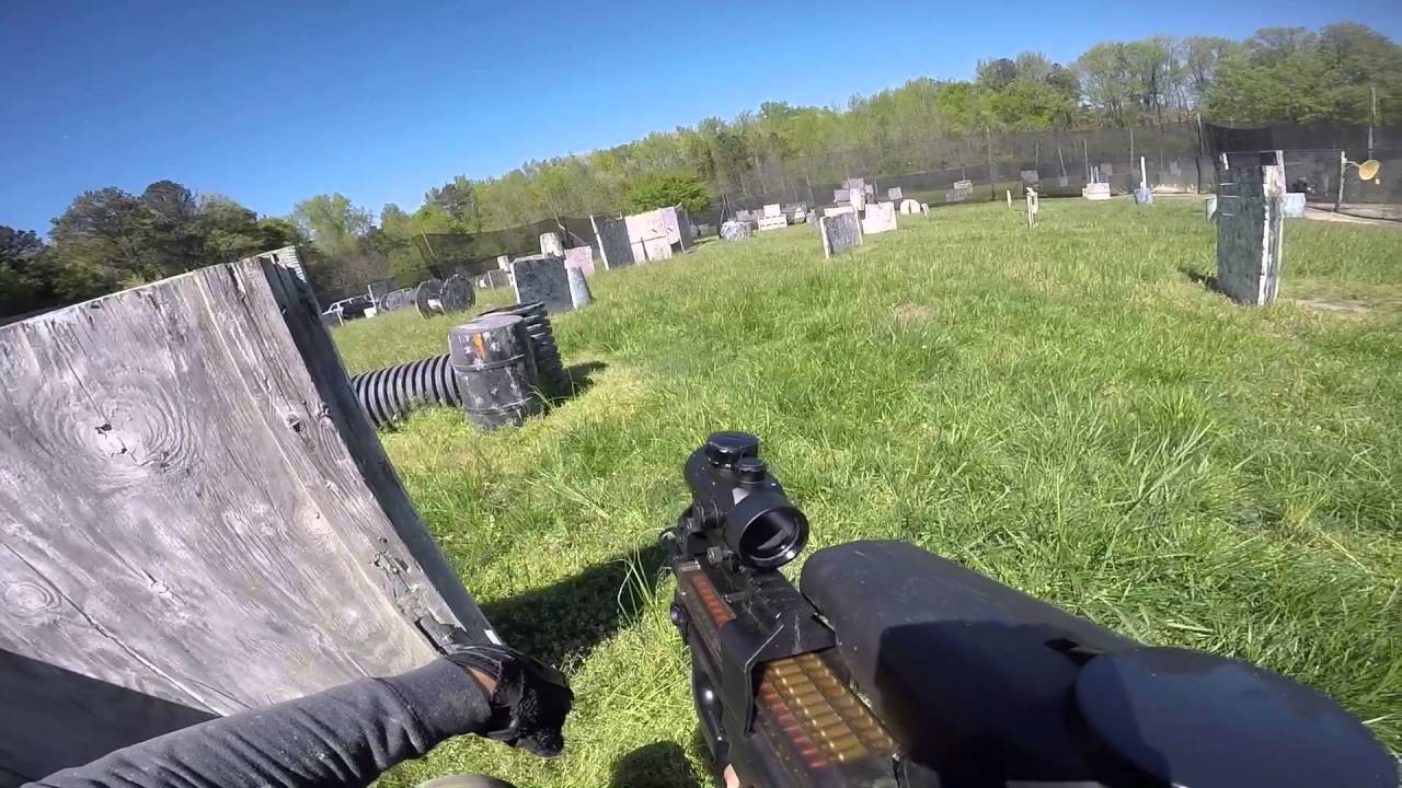 Fn P90 paintball gun gameplay - YouTube