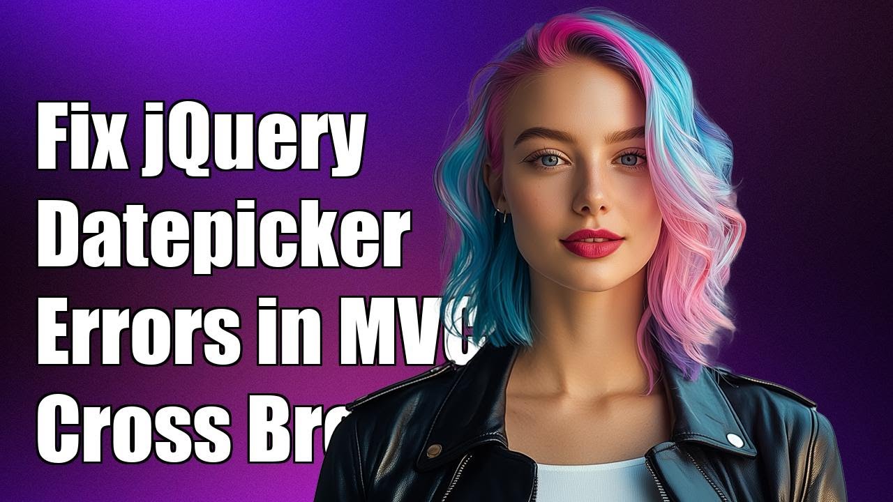 Fixing jQuery Datepicker Errors in MVC Across Different Browsers - YouTube