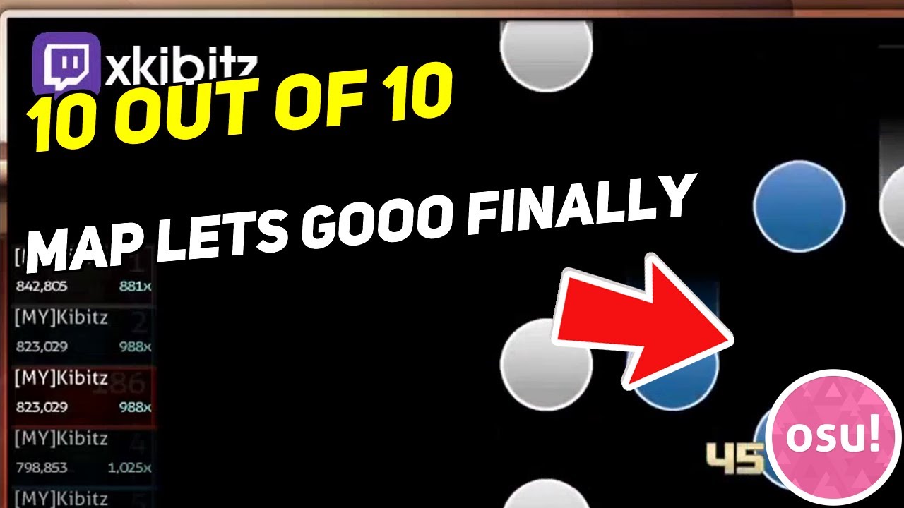 Daily Osu Stream Highlights: 10 OUT OF 10 MAP LETS GOOO FINALLY - YouTube