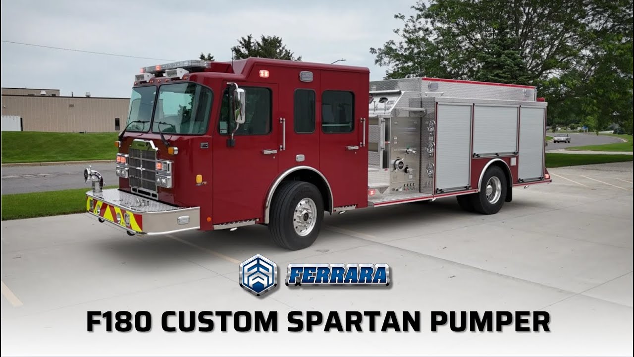 Ferrara F180 Custom Spartan Pumper - YouTube