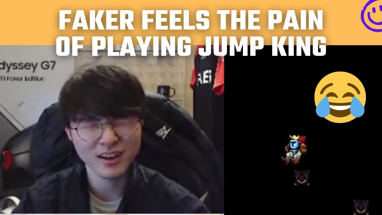 Faker feeling the pain of playing Jump King | T1 Steam Moments | Faker ...