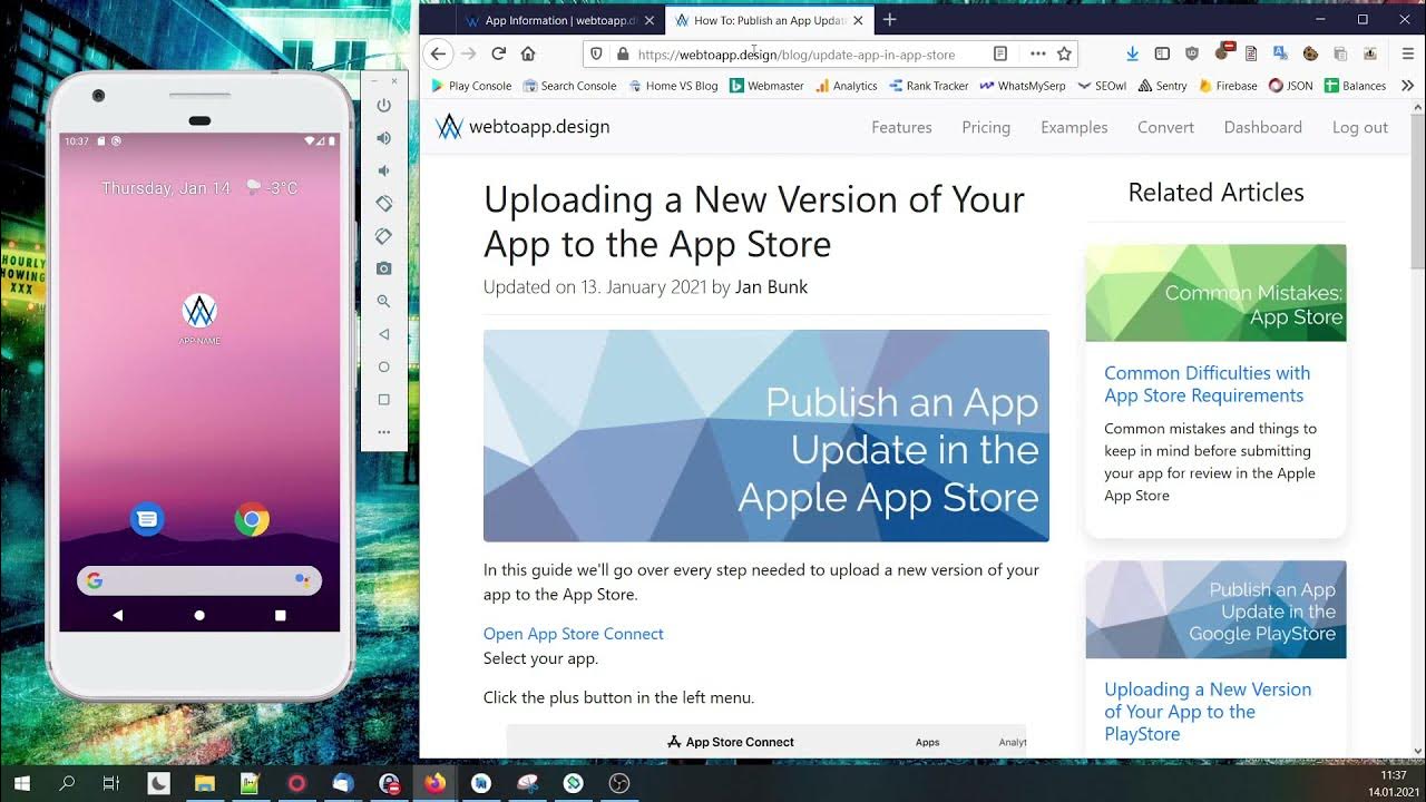 webtoapp.design Push Notification Demo - YouTube