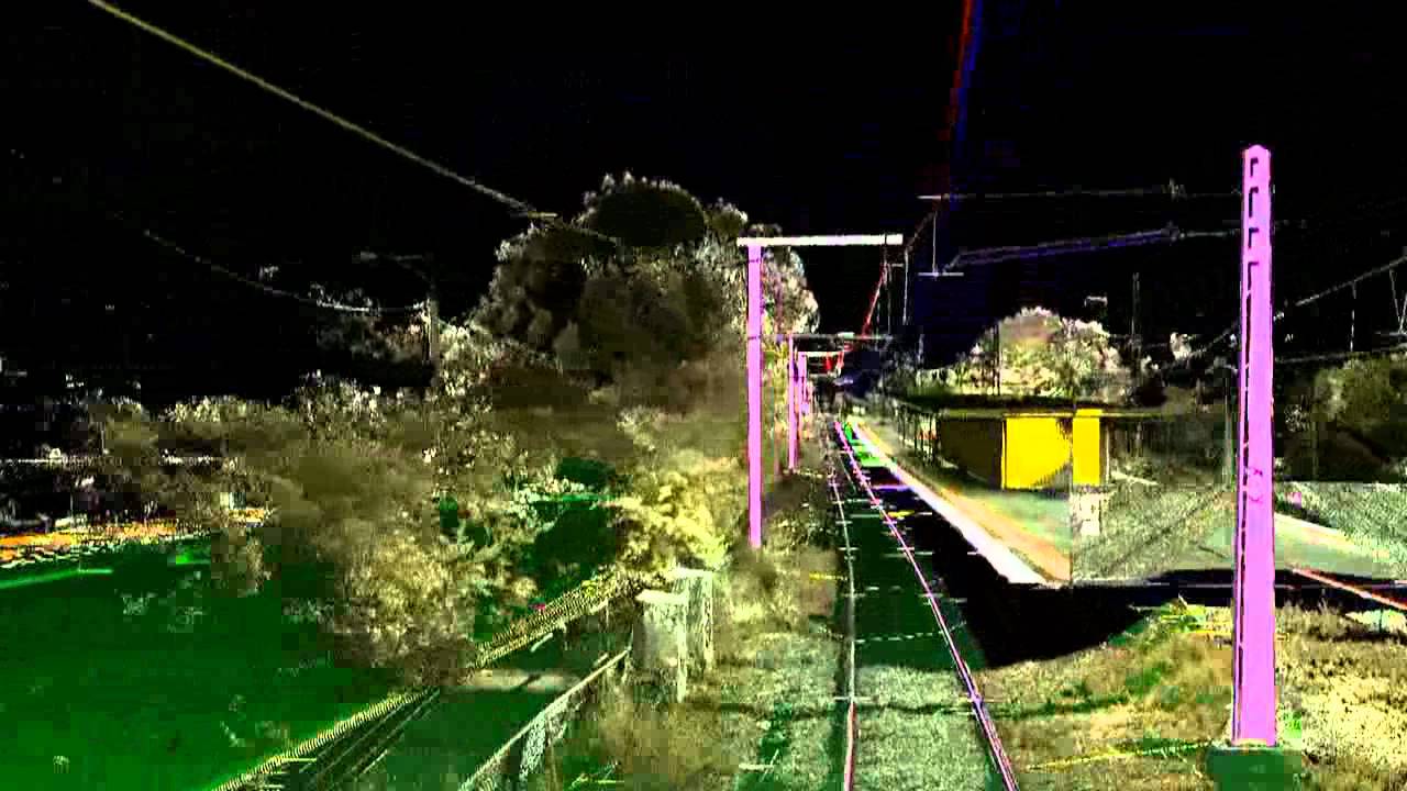 Railway Train Station Laser Scanning - YouTube