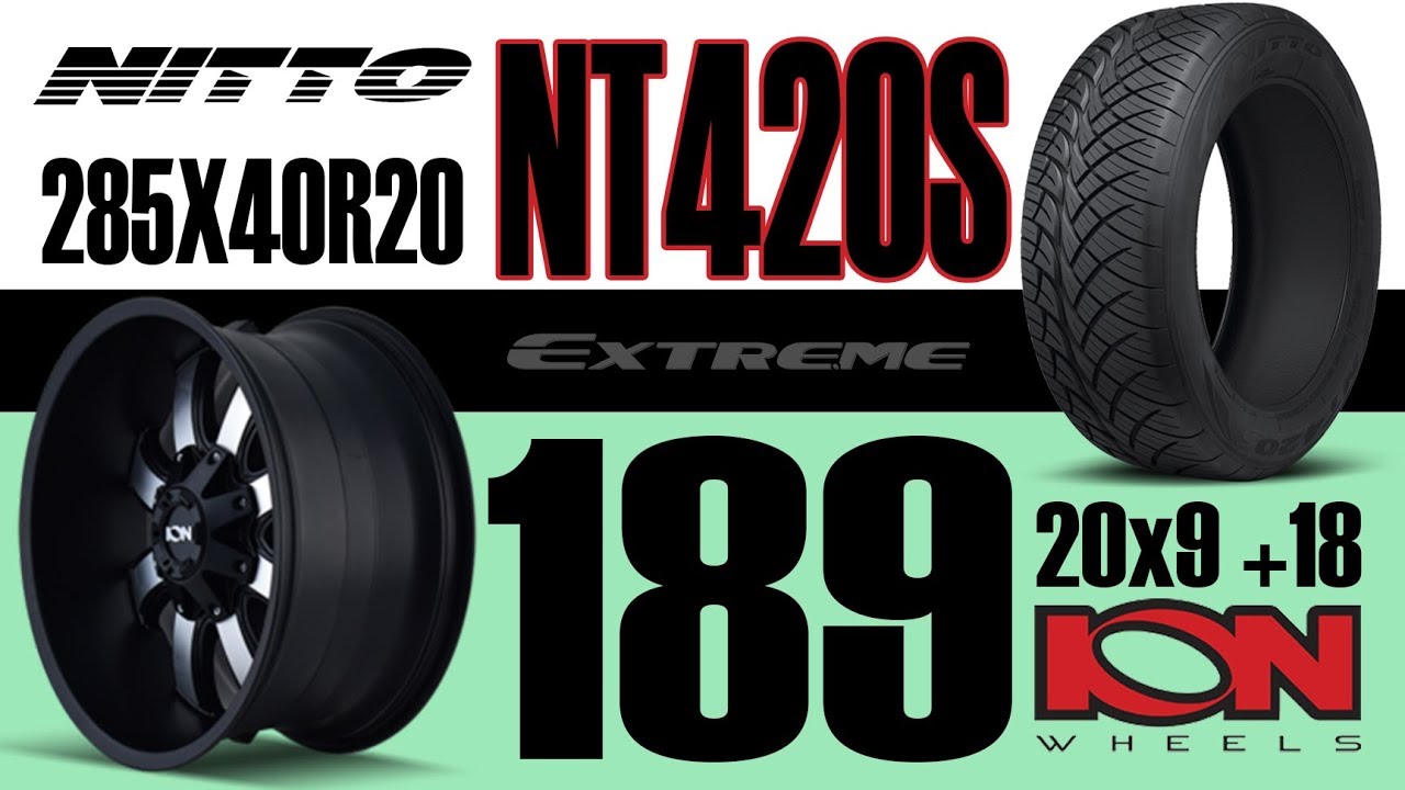 Ion 189 Wheel - Nitto NT420S Tire Match Up - YouTube