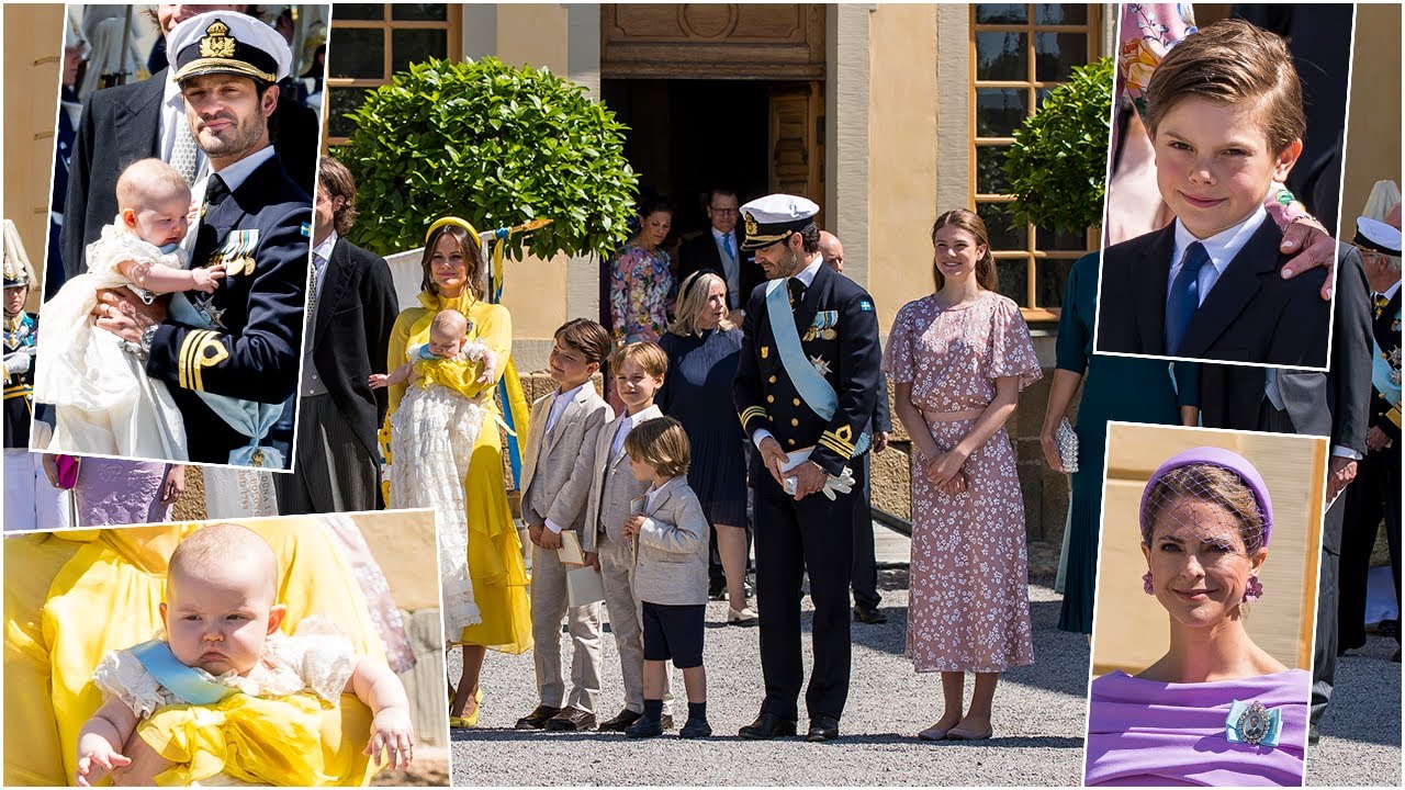 Princess Ines of Sweden baptism in Drottningholms Palace Church - YouTube