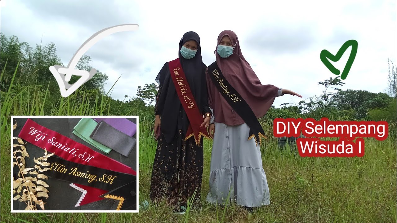 Cara Mudah Membuat Selempang Wisuda || Ide Selempang Wisuda 1 || DIY ...