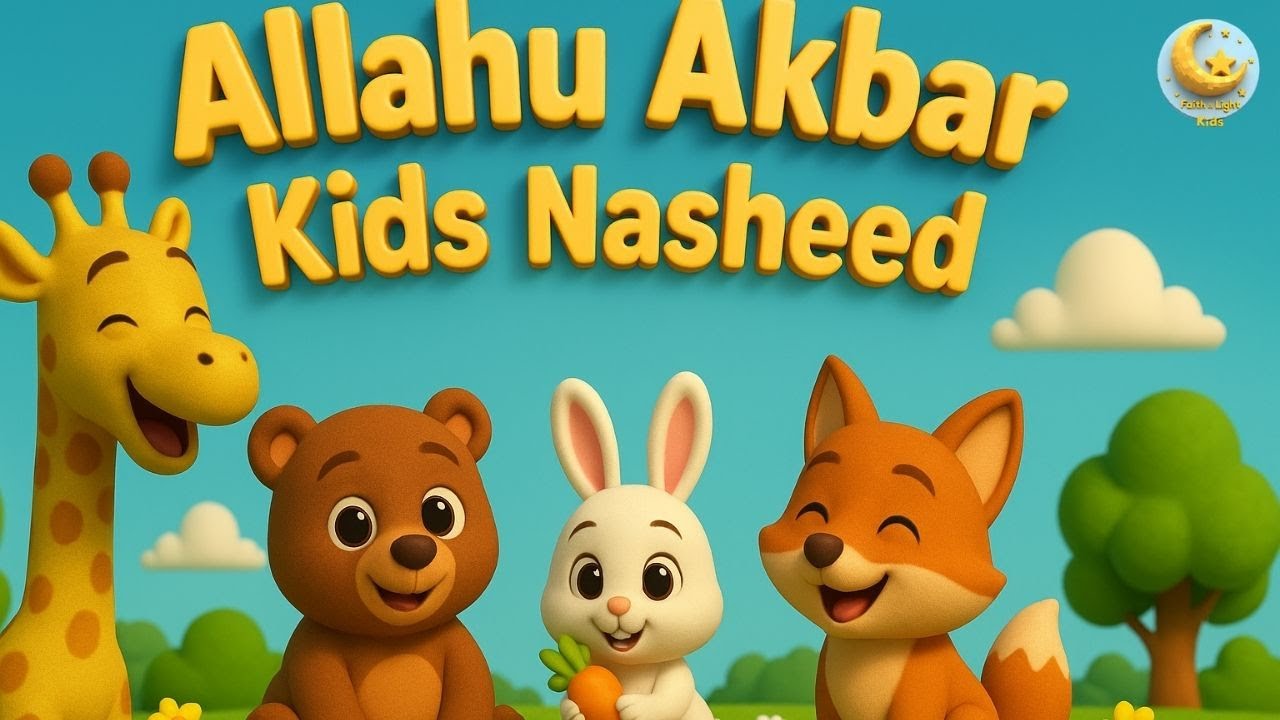 Allahu Akbar | Kids Nasheed 🐰 | Islamic Songs for Children - YouTube
