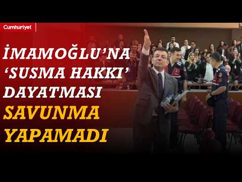 #CANLI İBB Davasında 64. gün! İmamoğlu’na “susma hakkı” dayatması! Savunma yapamadı!