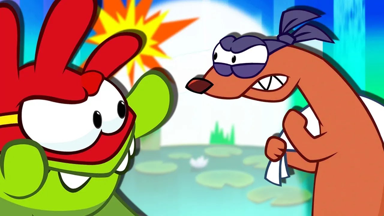 Om Nom Stories: Super Nom Fights Ferret Robber | Funny Cartoons for ...