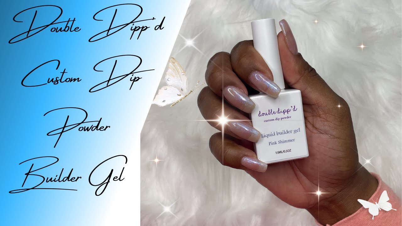 Overlay On My Natural Nails Using Double Dip Custom Dip Powder Builder ...