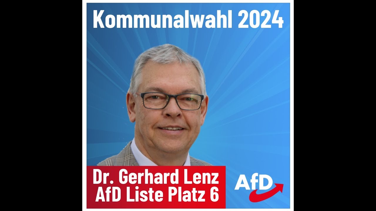 Dr. Gerhard Lenz - AfD-Kommunalwahl 2024 in Karlsruhe - YouTube