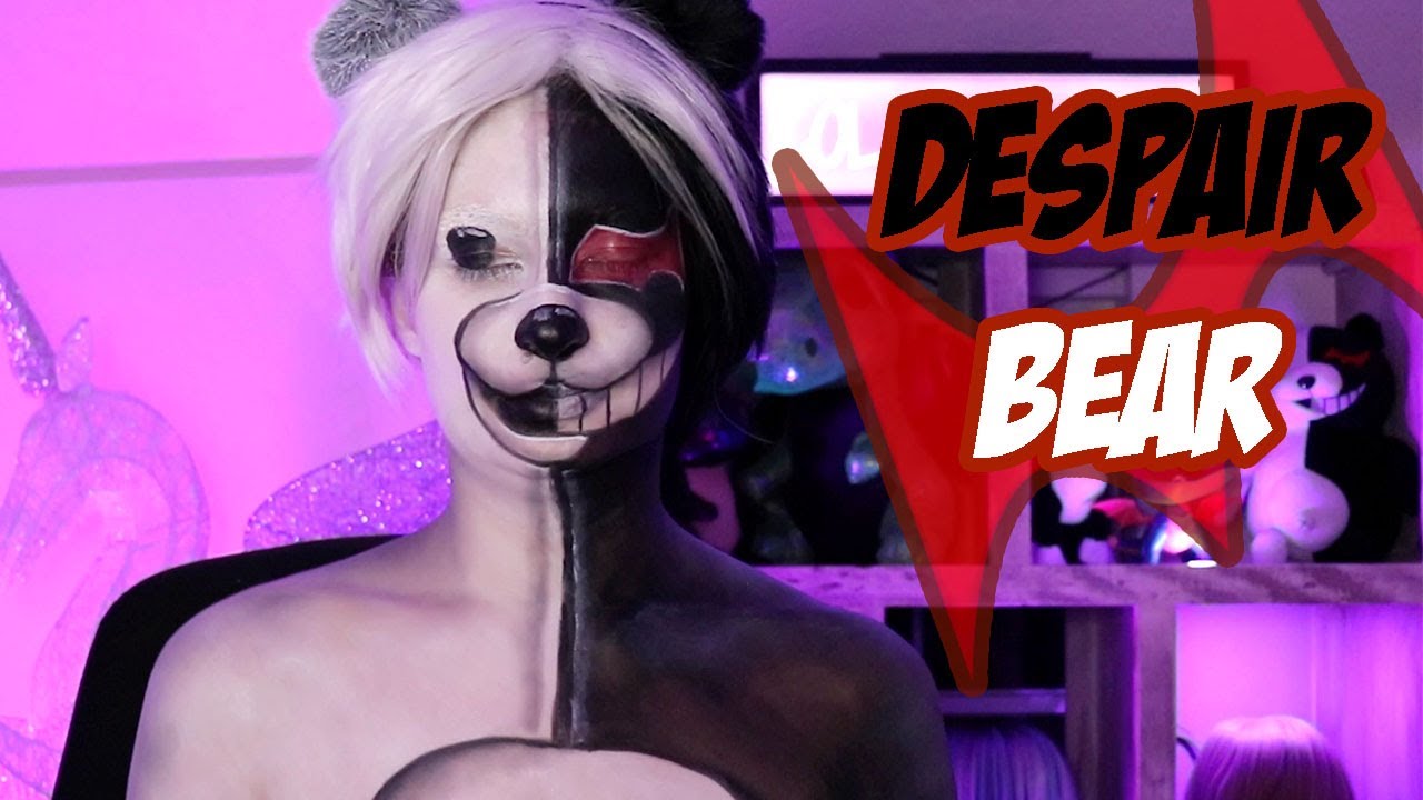 MONOKUMA (DANGANRONPA) MAKEUP TUTORIAL | COLOR OF FAME - YouTube