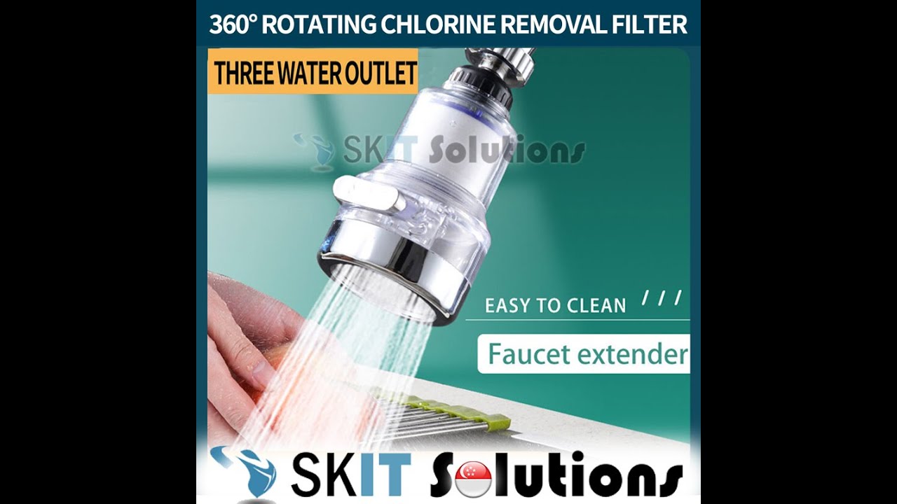 【SKIT Solutions】360° Rotate Tap Dechlorination Filter Faucet Aerator ...