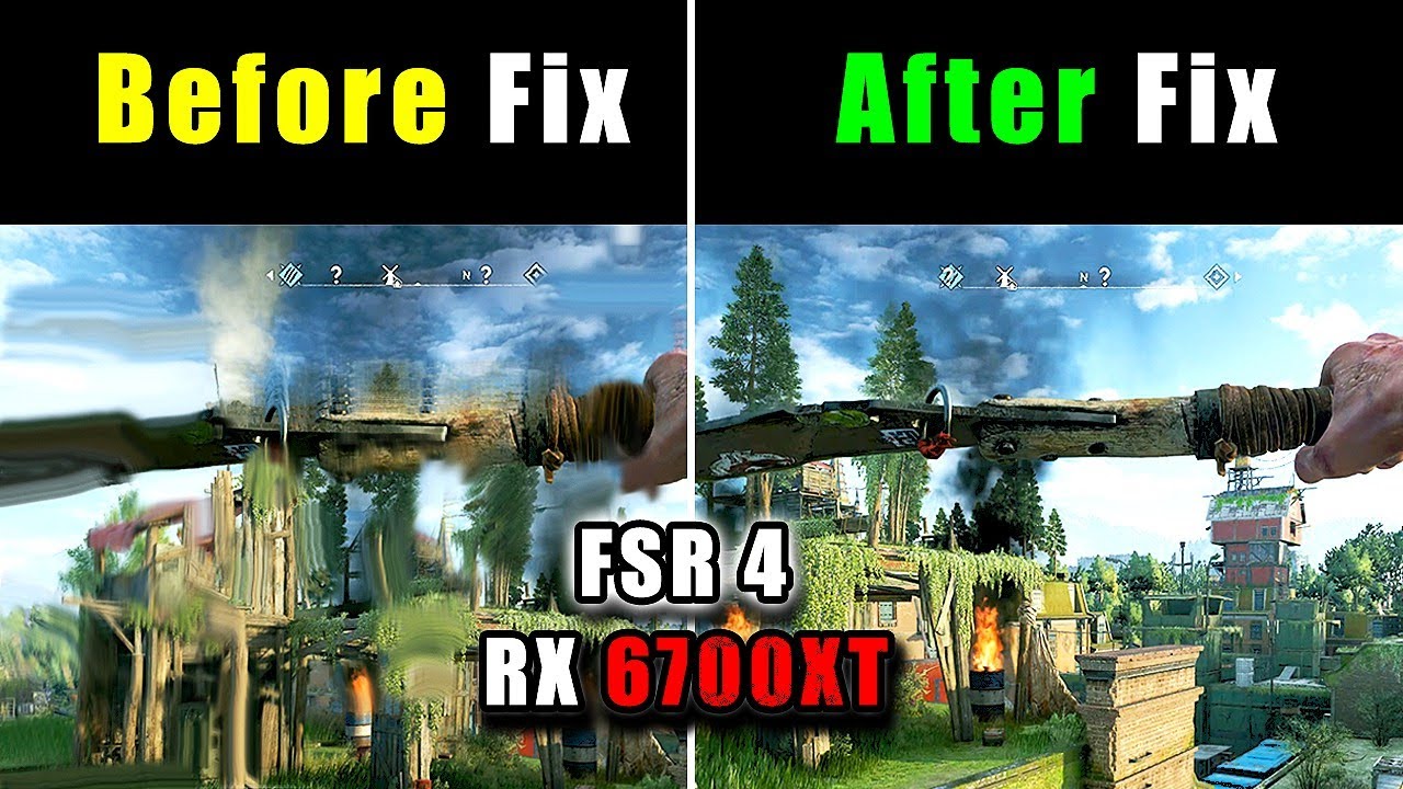 Fix FSR 4 ghosting on RX 6700XT ( 6000 Series ) - YouTube