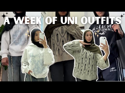 What I Wear In A Week to Uni (Hijabi edition) || Uni Diaries (18)