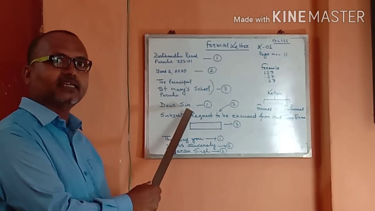 Formal Letter Class 10 WBBSE CBSE ICSE YouTube Formal Letter Class 10 WBBSE CBSE ICSE YouTube