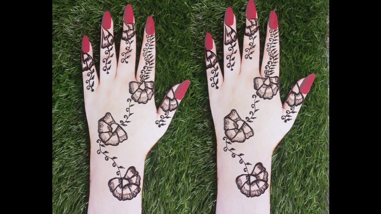 Easy Stylish Eid Mehndi Design||Eid Simple Bail Design||mehndi design ...