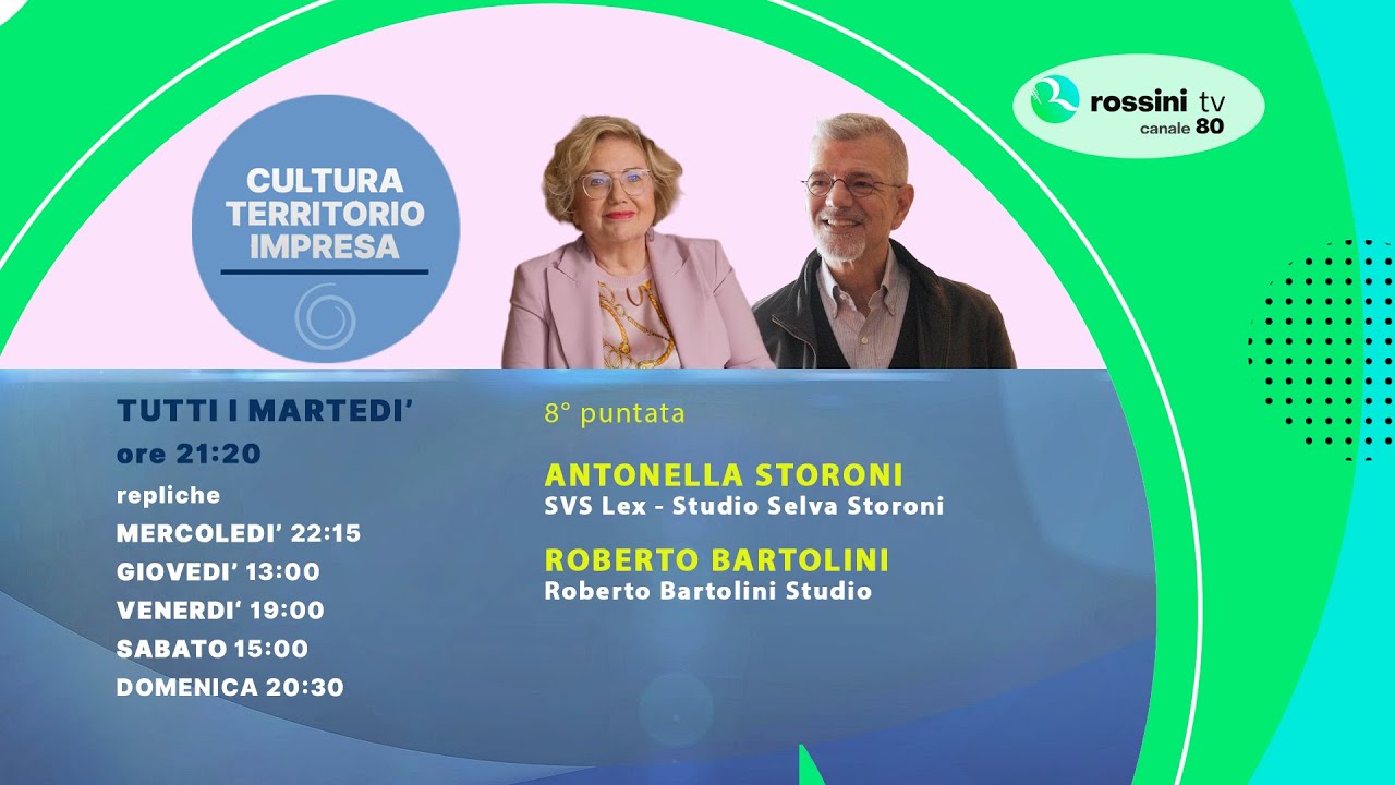 CULTURA, TERRITORIO E IMPRESA - 8° puntata - Antonella Storoni e ...