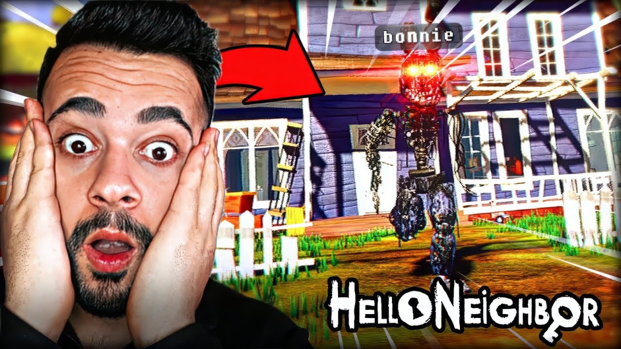 Korku Dolu Anlar! | Bonnie.EXE Modunu Denedim ! | Hello Neighbor - YouTube