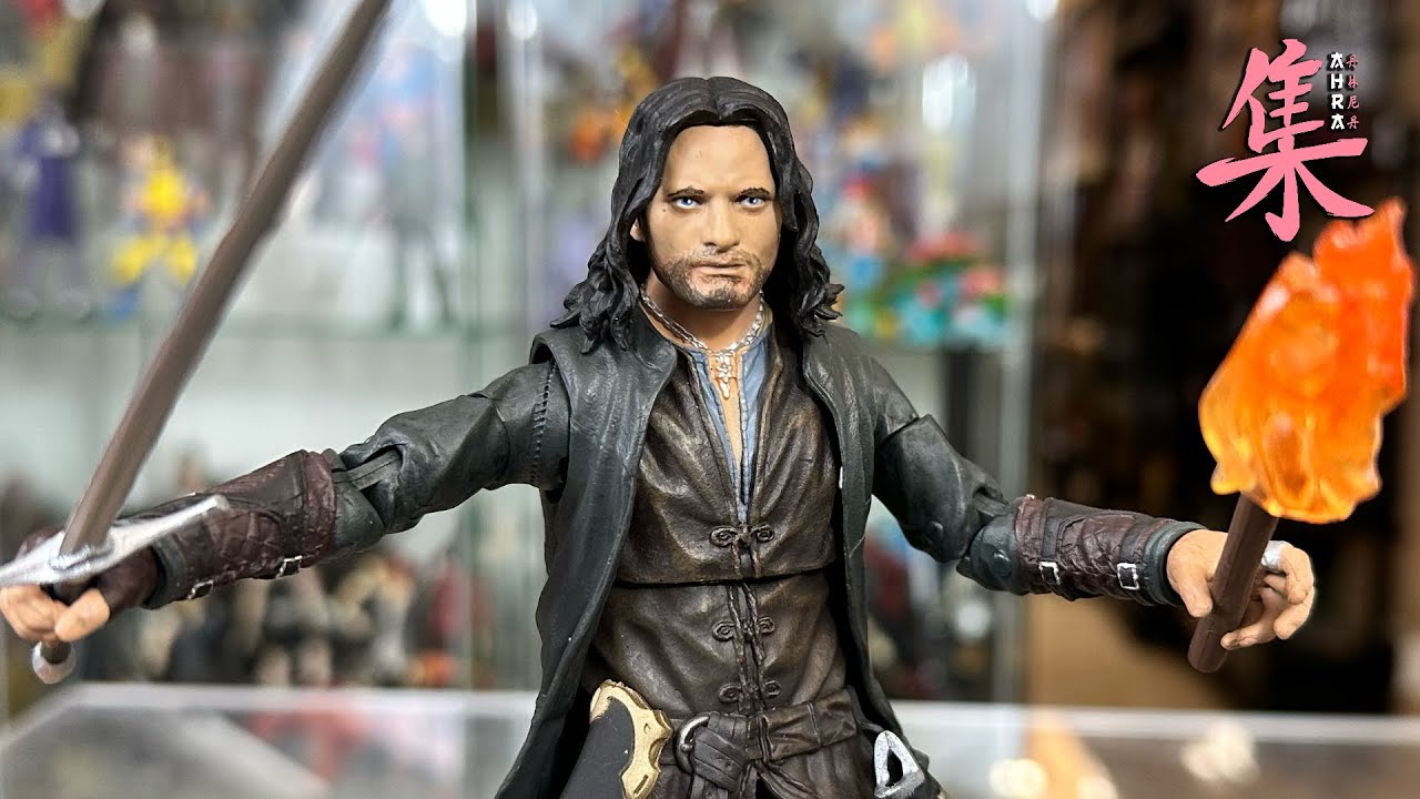 TOYBIZ SPOSTATI - Diamond Select Lord Of The Rings Aragorn LOTR Action ...