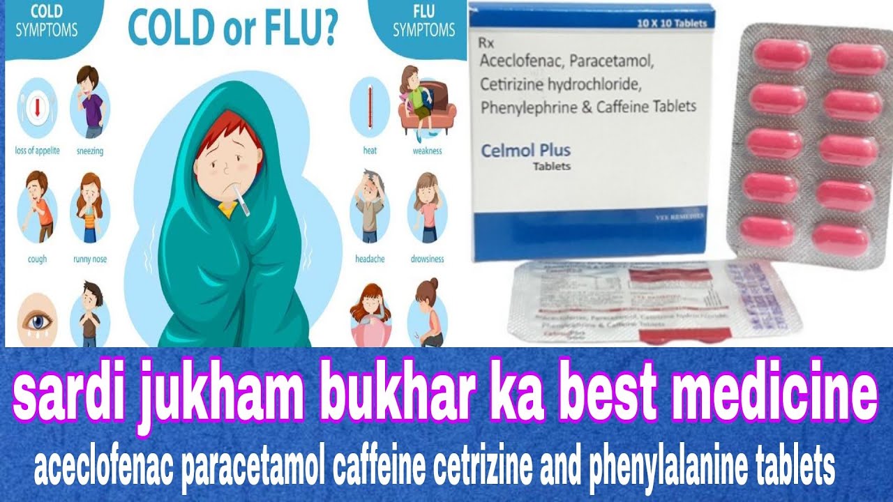 dolofab cold tablet | sardi bukhar | aceclofenac paracetamol caffeine ...