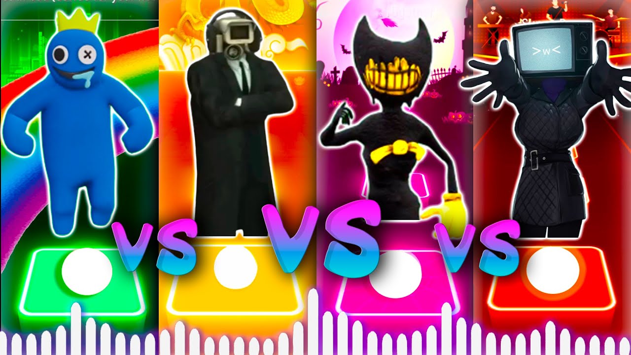 RAINBOW FRIENDS Blue - SKIBIDI TOILET Cameraman - Bendy - TV Woman ...