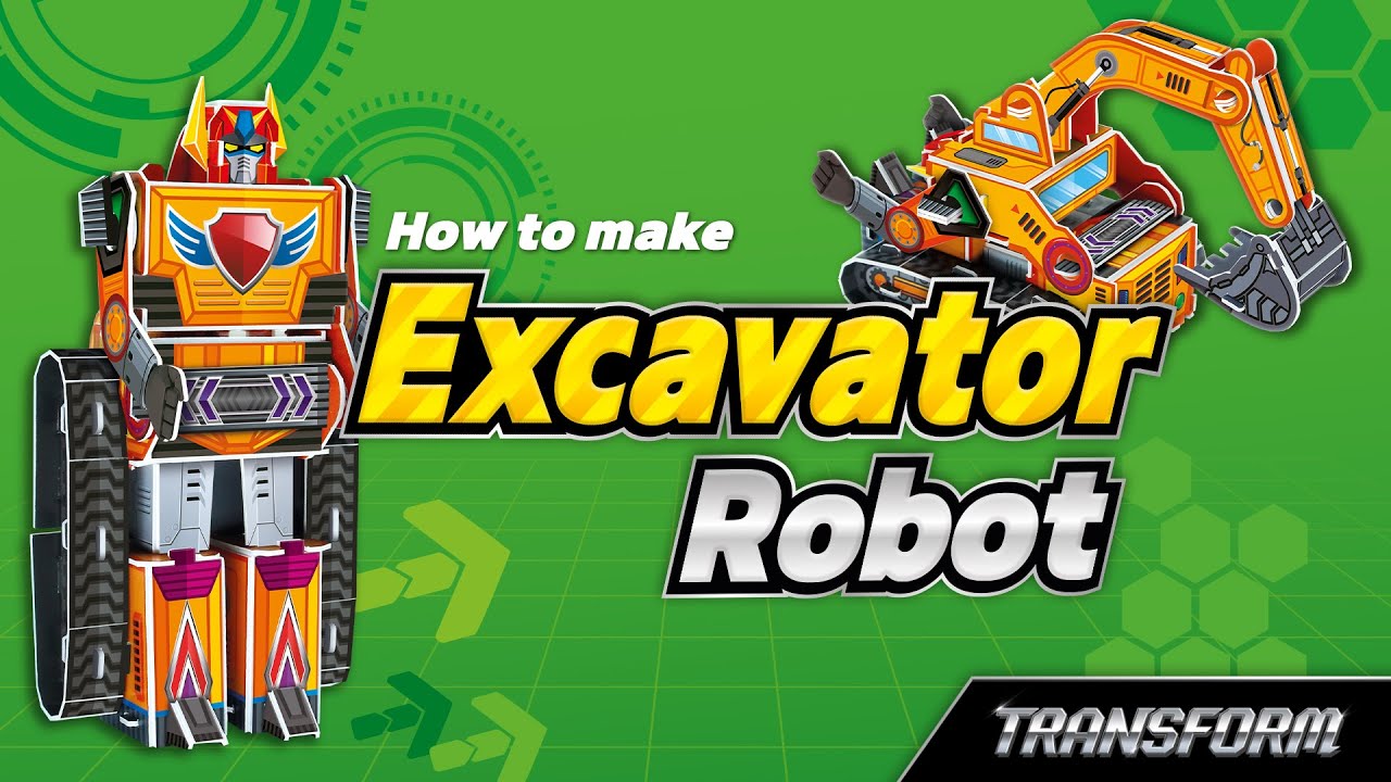 [Transform] How to make Excavator Robot - YouTube