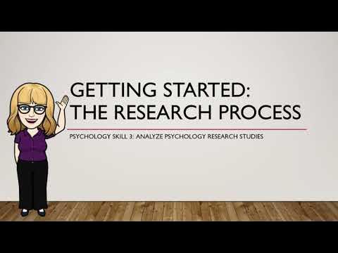 Psychology Research Project - Getting Started - YouTube