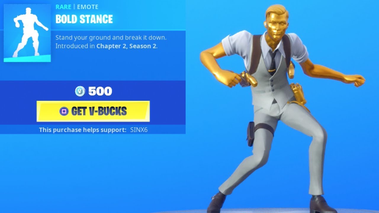 *NEW* BOLD STANCE EMOTE + SWIRLY STREAK..! (Item Shop) Fortnite Battle ...