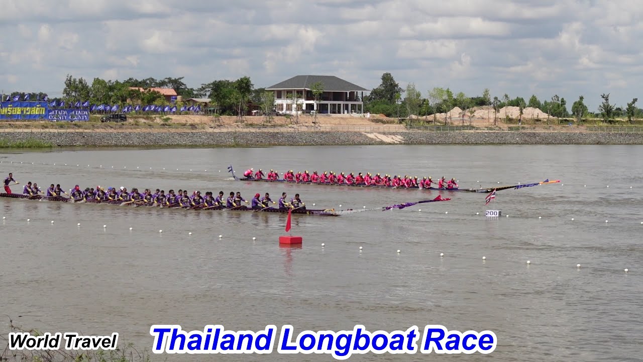 The amazing action at a Thailand Longboat Race 11 - YouTube