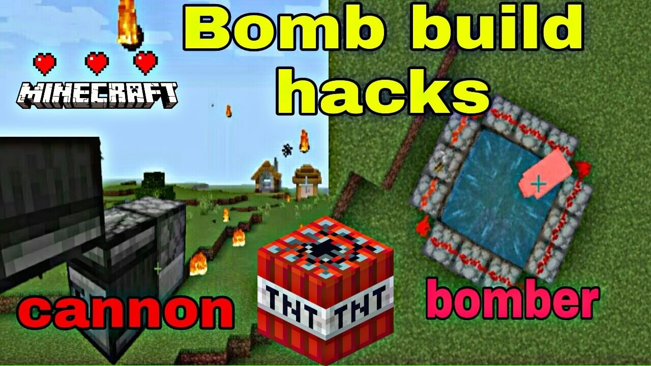 Minecraft : Bomb build hacks ! - YouTube