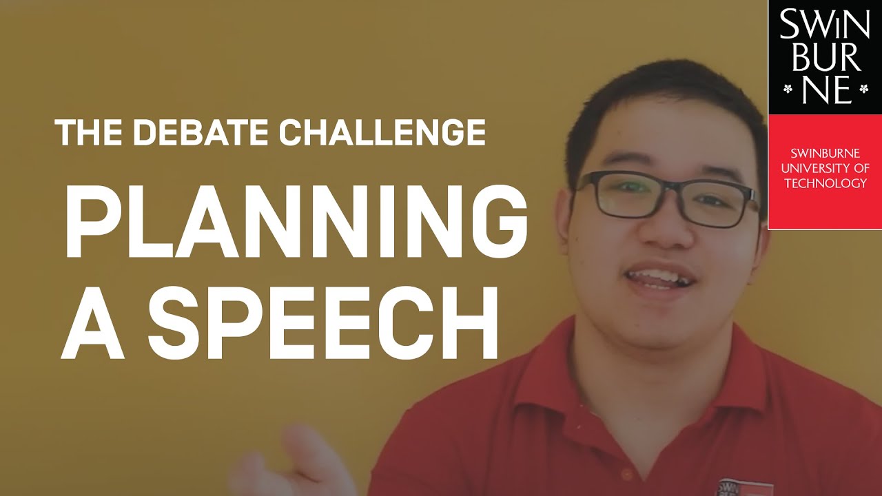 THE DEBATE CHALLENGE | PLANNING A SPEECH - YouTube