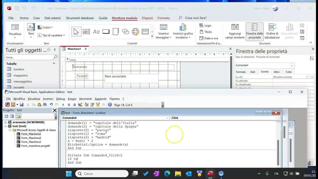41 Ms Access Vba Limportanza Della Programmazione Vba Youtube