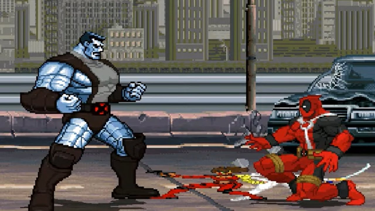 MUGEN Battle Showcase: Colossus Vs Deadpool - YouTube