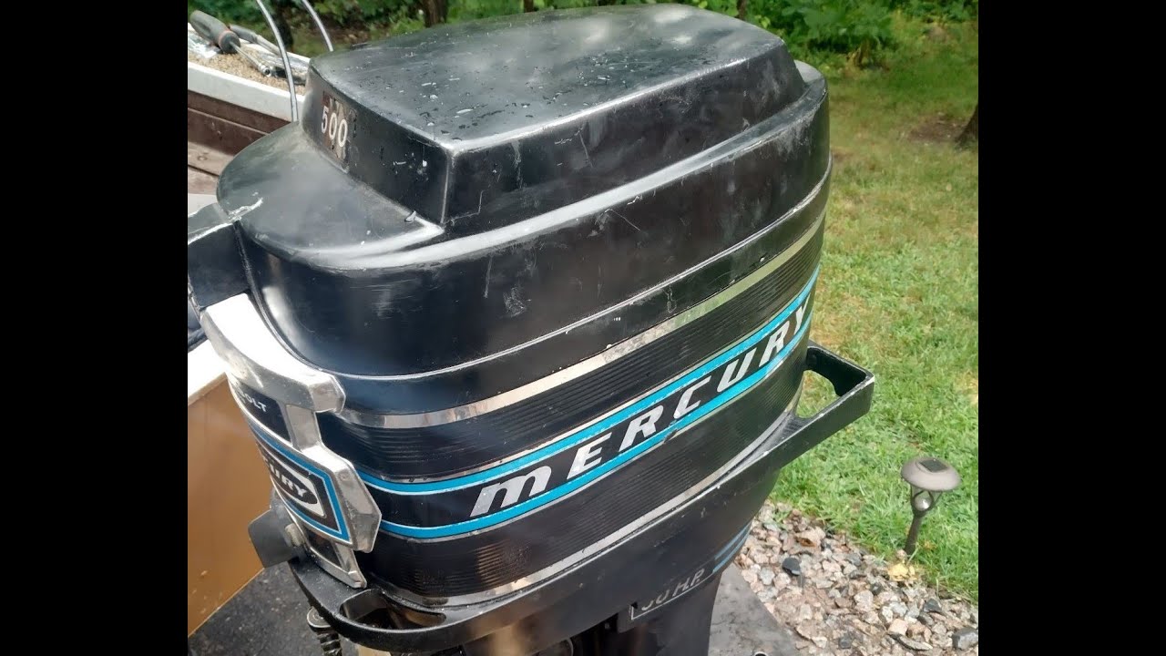 1973 Mercury 500 50HP Outboard - YouTube