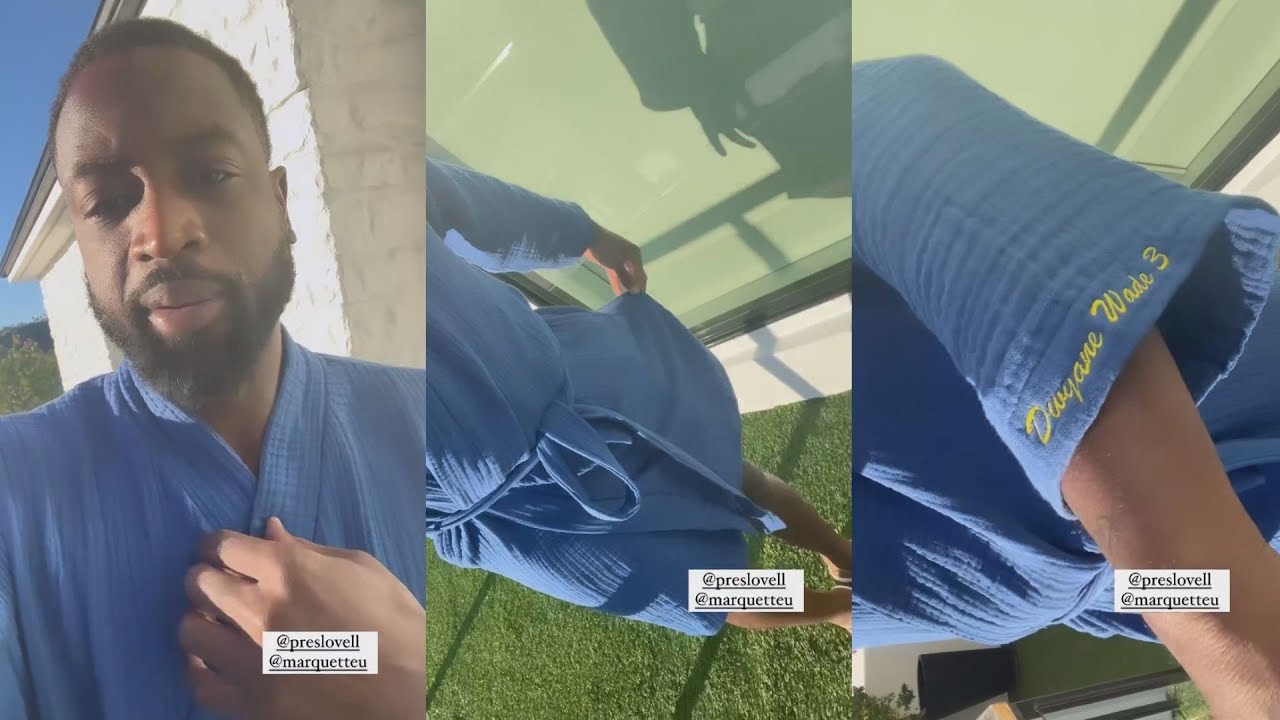 Dwyane Wade Shows Off Michigan University Robe That He Got For His ...