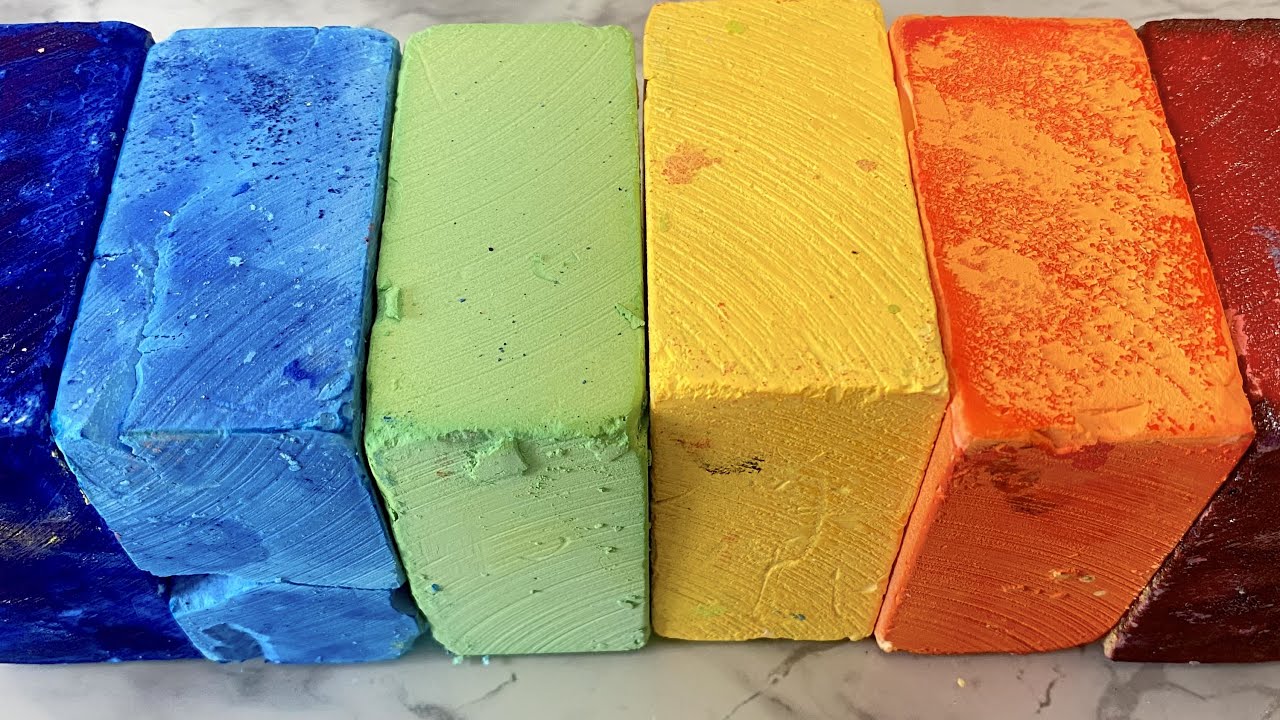 Rainbow 🌈 Dyed Strength Shop UK blocks | ASMR| soothing video | Gym ...