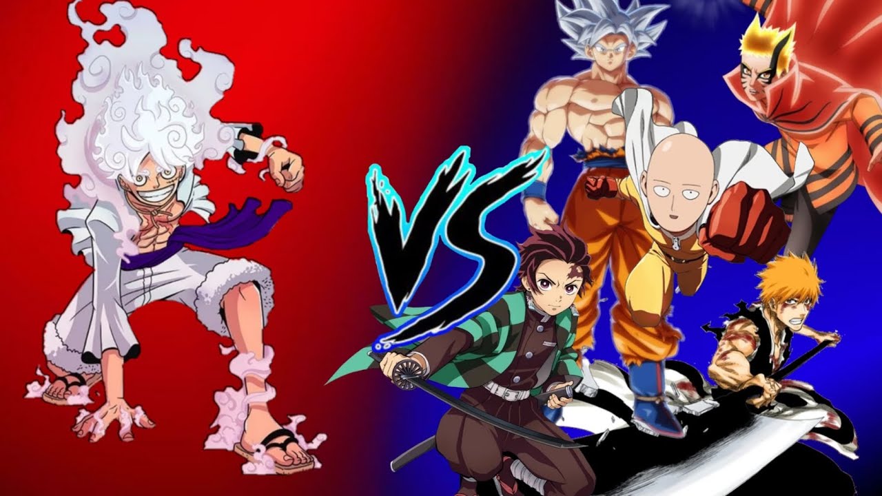 Luffy vs Anime Main Characters - YouTube