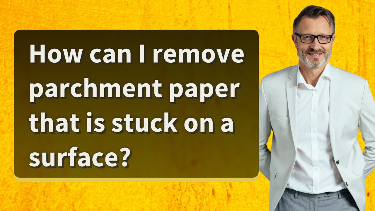 How can I remove parchment paper that is stuck on a surface? - YouTube