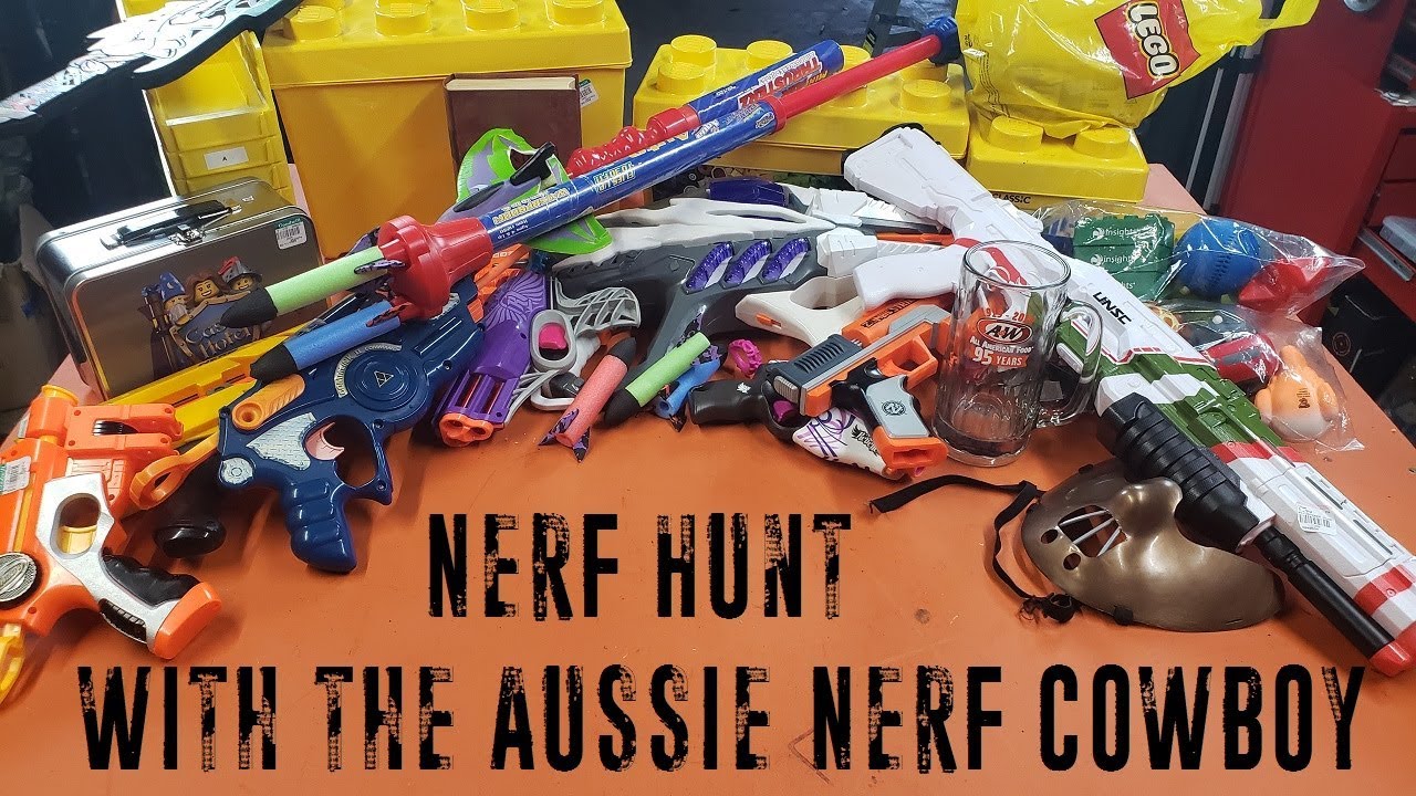 Goodwill Nerf Hunt - Birthday 2020 with the Aussie Nerf Cowboy - YouTube