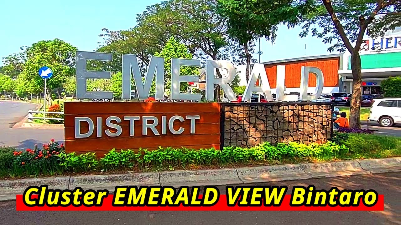 Drone View Perumahan EMERALD VIEW Bintaro Jaya Sektor 9 - YouTube
