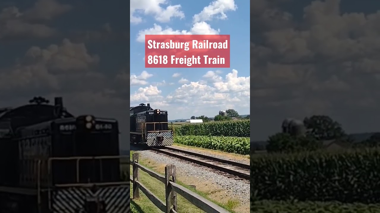 Strasburg Railroad 8618 Diesel Freight Train - YouTube